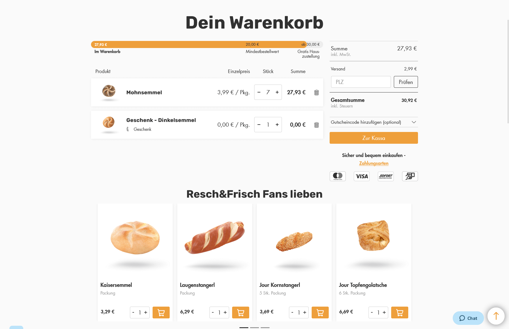 Resch&Frisch - Onlineshop Projektreferenz - MSTAGE